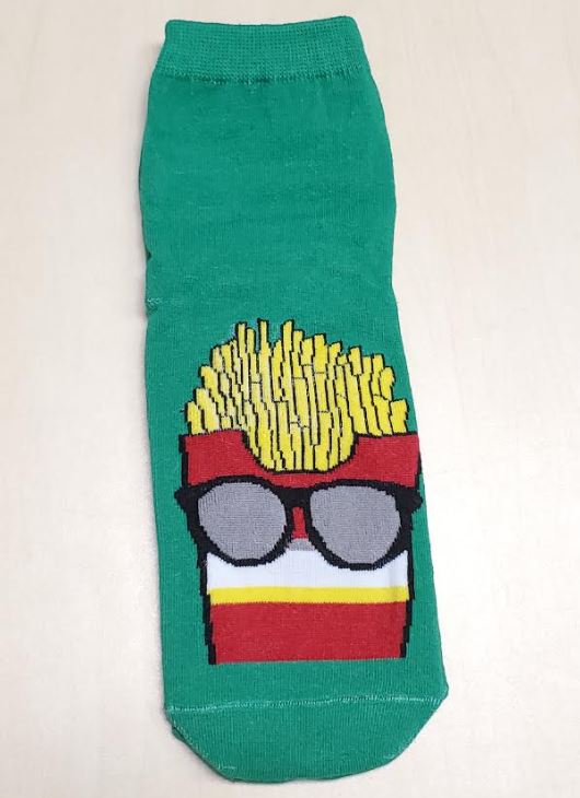SF907 Green French Fry Socks